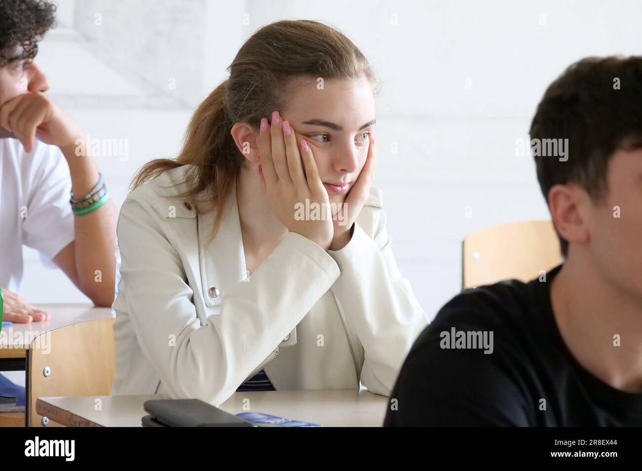 Italy, Arezzo, June 21, 2023: Italy high school maturity exams 2022 ...