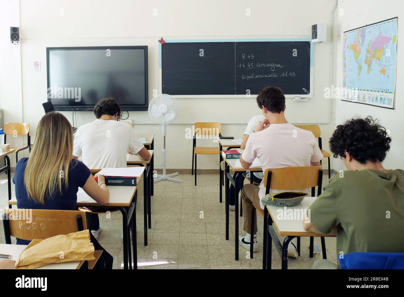 Italy, Arezzo, June 21, 2023: Italy high school maturity exams 2022 ...