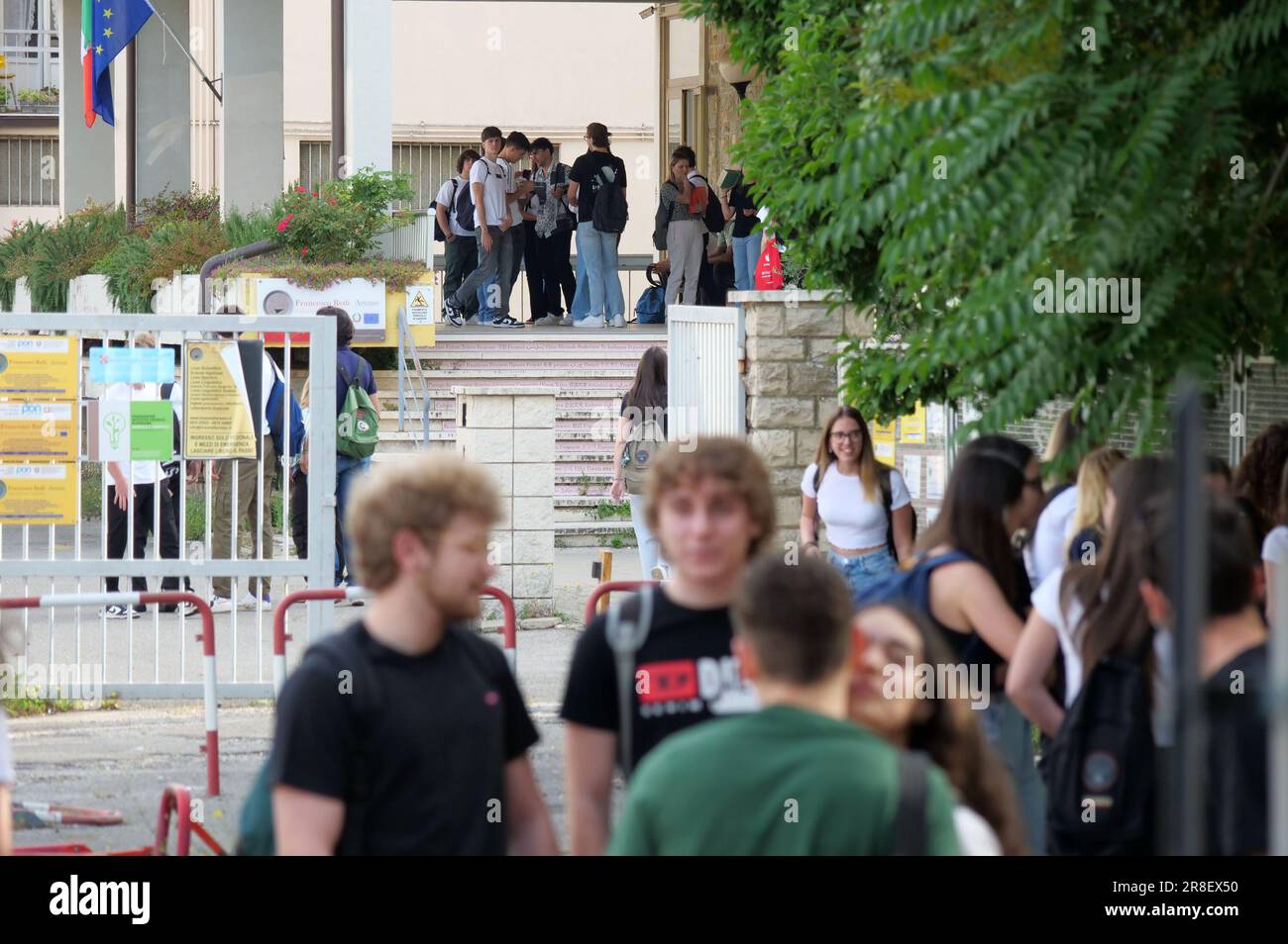 Italy, Arezzo, June 21, 2023: Italy high school maturity exams 2022 ...