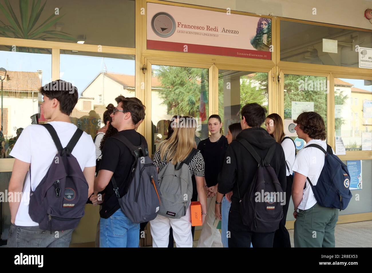 Italy, Arezzo, June 21, 2023: Italy high school maturity exams 2022 ...
