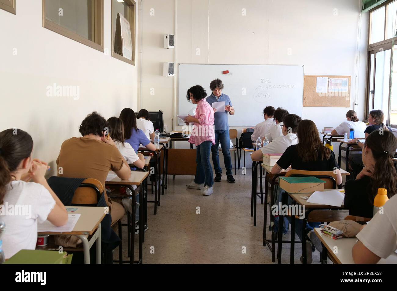 Italy, Arezzo, June 21, 2023: Italy high school maturity exams 2022 ...