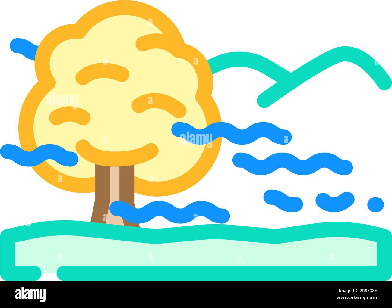 Foggy forest wallpaper Cut Out Stock Images & Pictures - Alamy