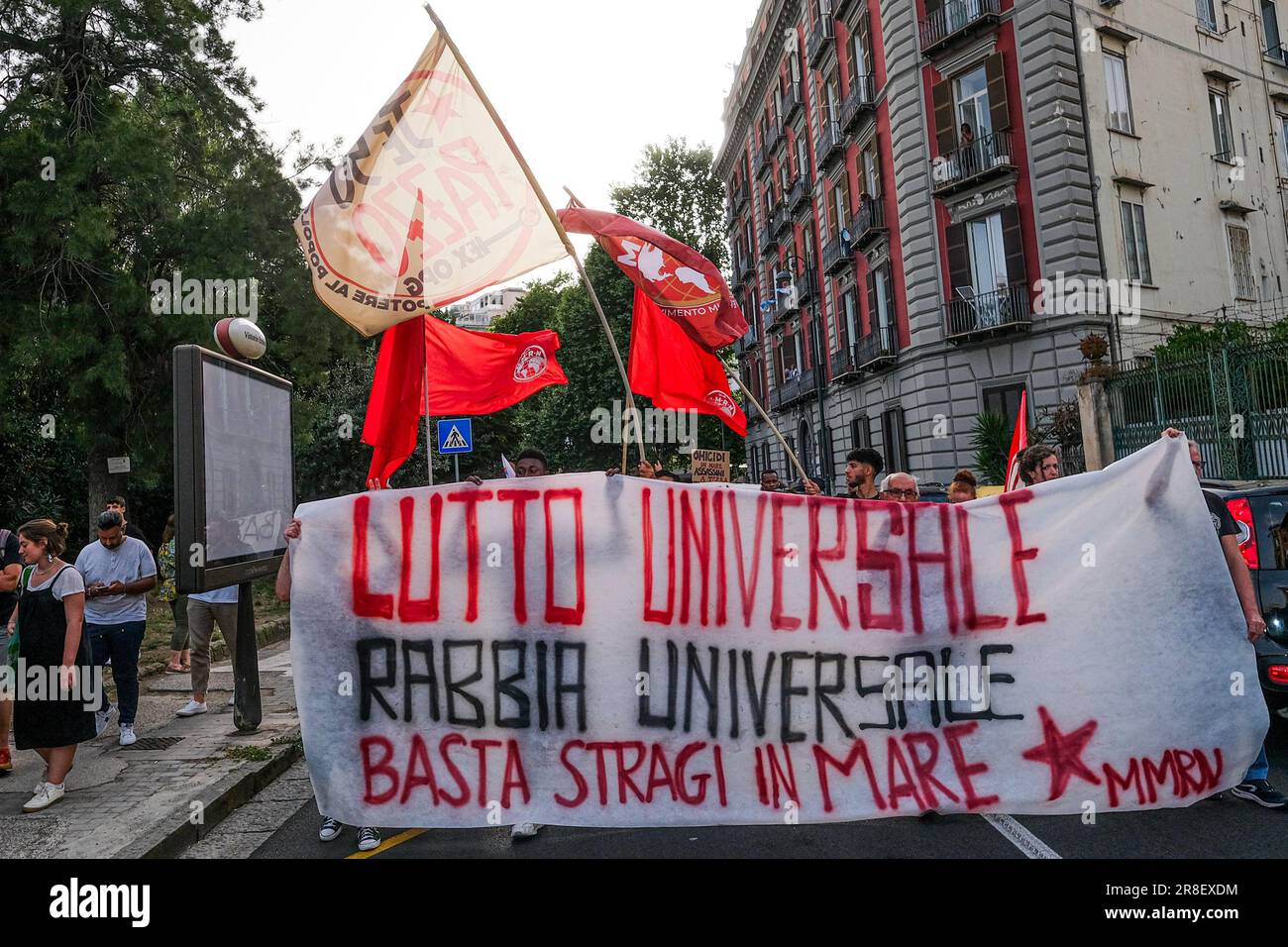 On Refugee Day, anti-racist activists and the Italian NGO Mediterranea ...