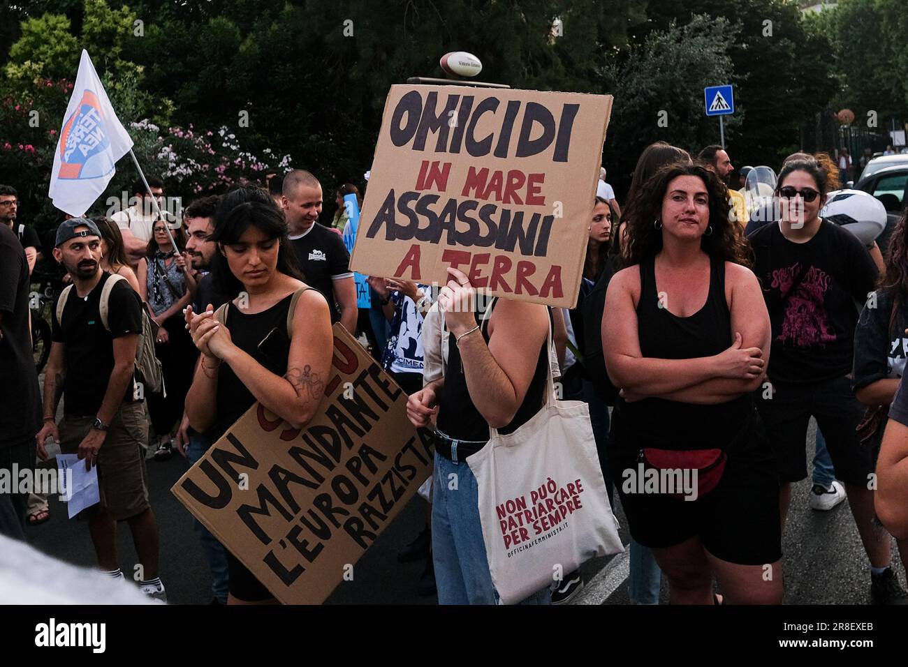 On Refugee Day, anti-racist activists and the Italian NGO Mediterranea ...