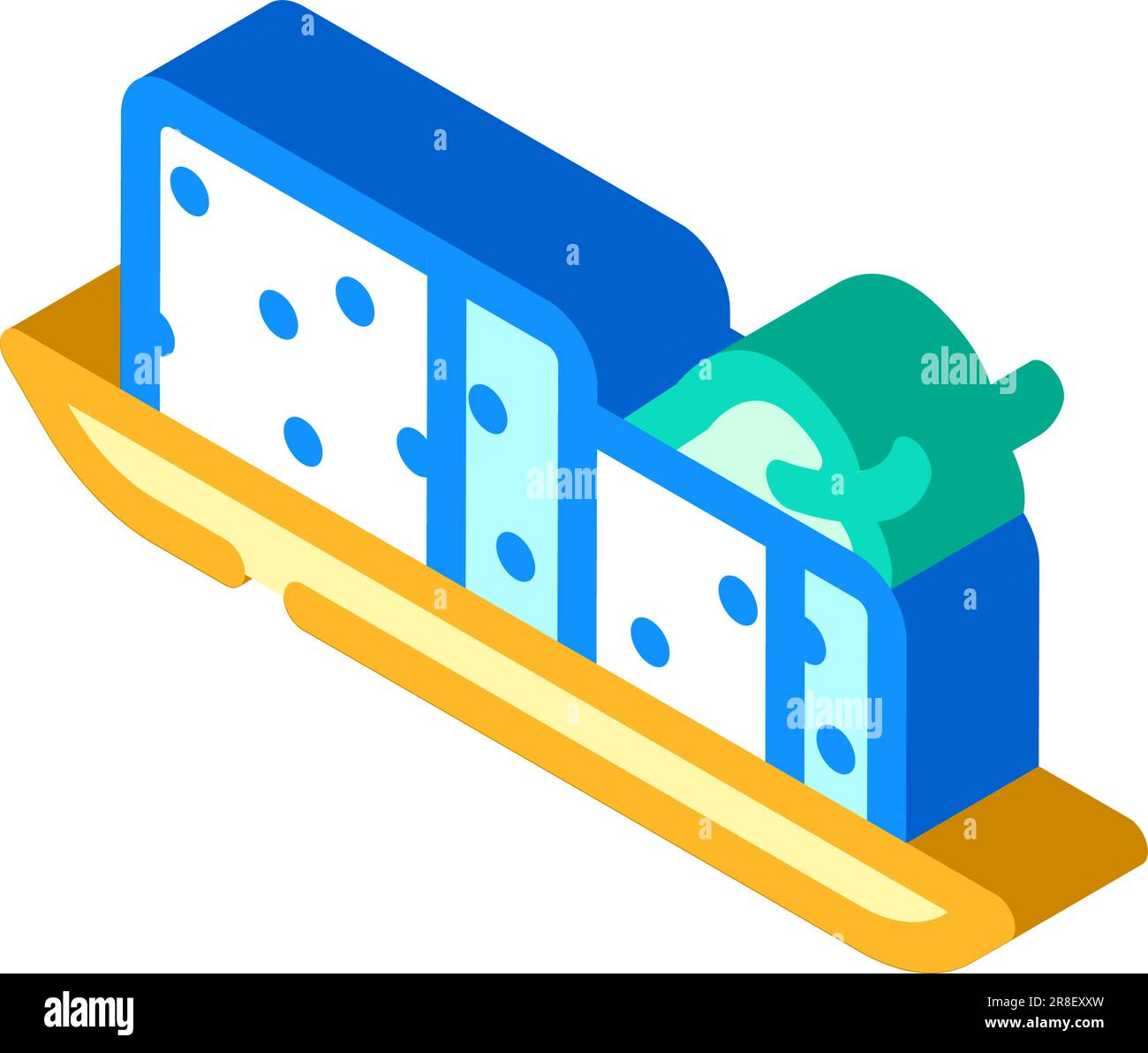 tofu japanese food isometric icon vector illustration Stock Vector ...