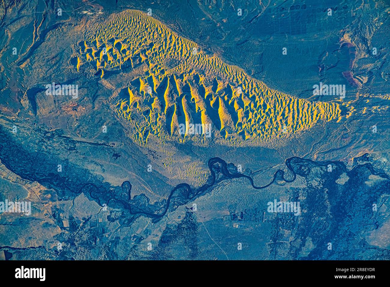 Land features in Asia. Digital enhancement. Elements by NASA Stock ...