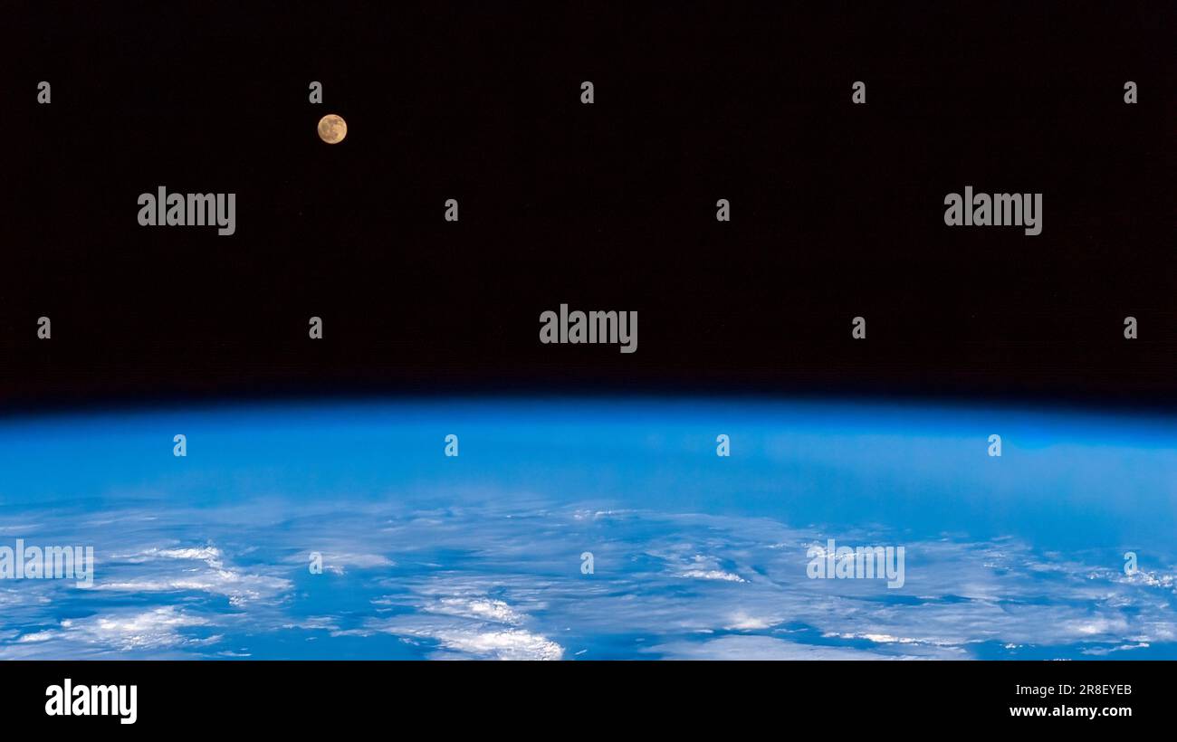 Planet Earth and its Moon Stock Photo - Alamy