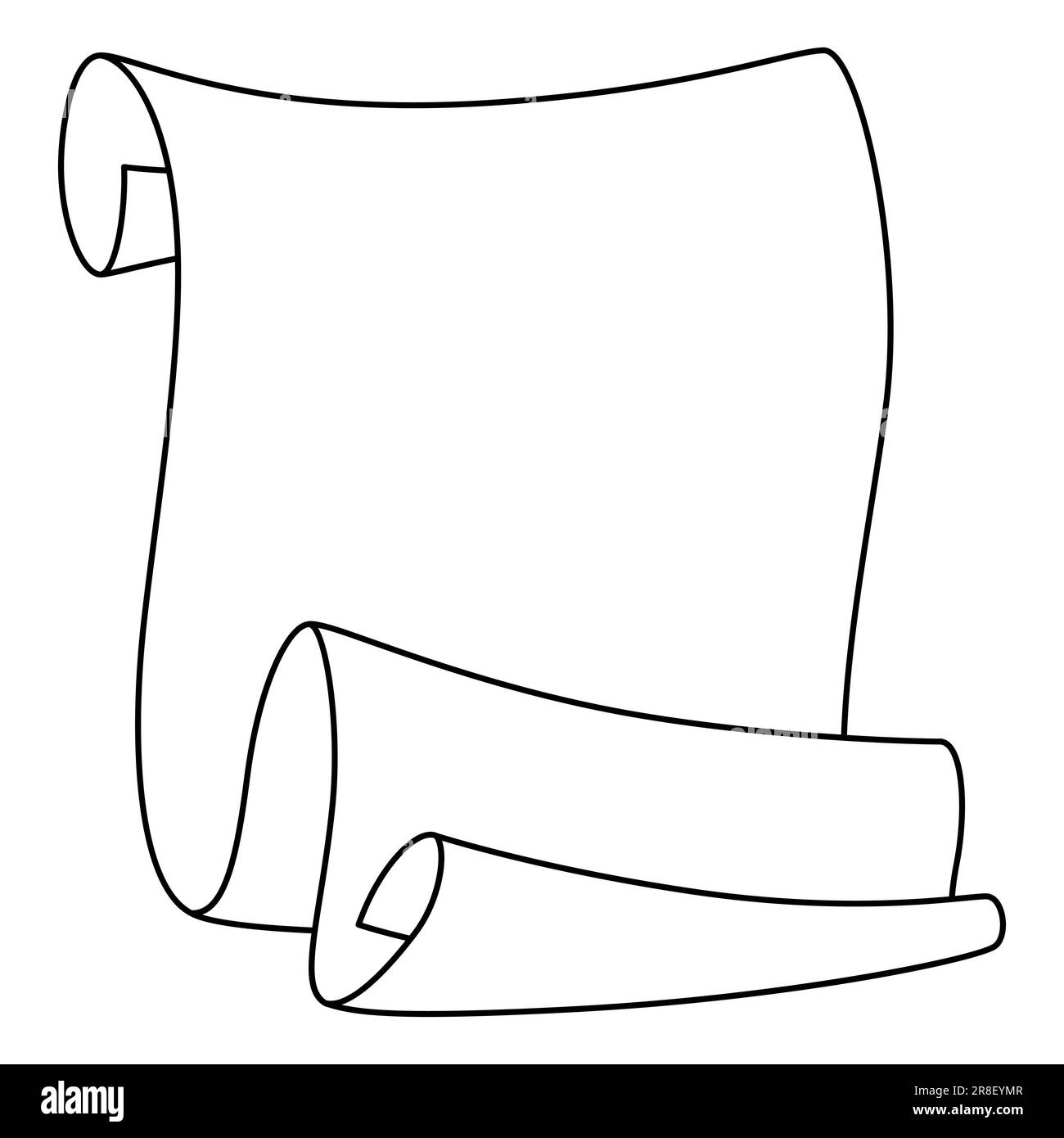 Diploma scroll cartoon Black and White Stock Photos & Images - Alamy