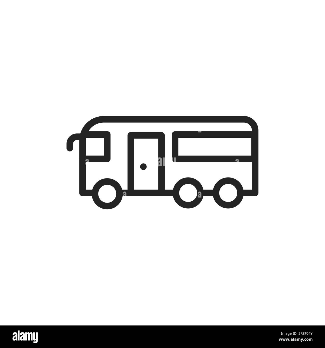 Public transport color line icon. Isolated vector element. Outline ...