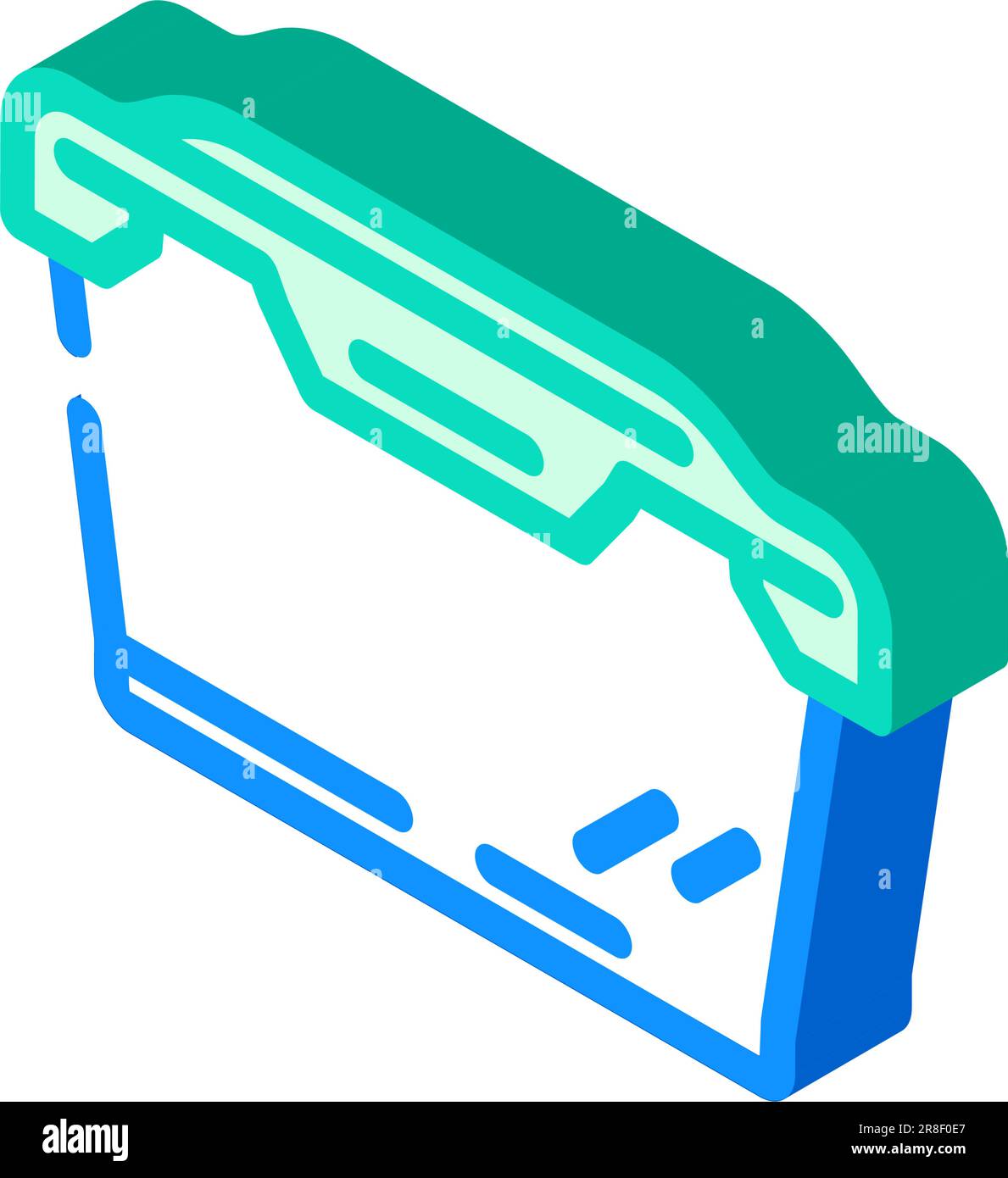 lunch box glass school isometric icon vector illustration Stock Vector ...