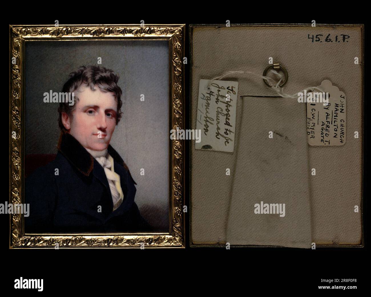 John Church Hamilton ca. 1840 by Alfred T. Agate, born Sparta, NY 1812 ...