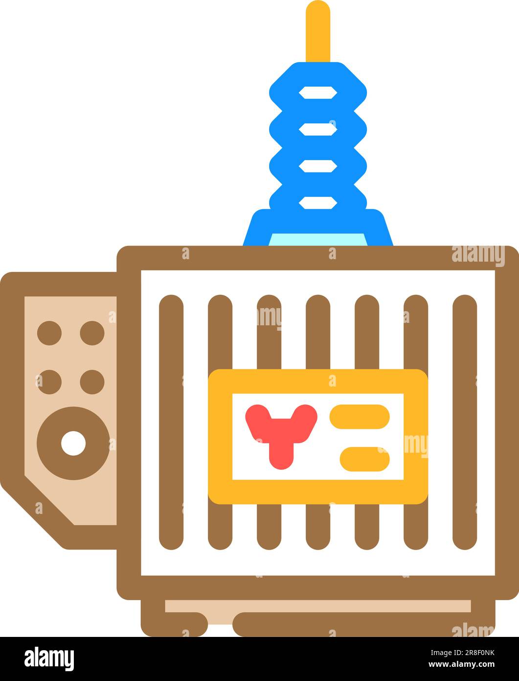 electrical substation electrical engineer color icon vector. electrical ...