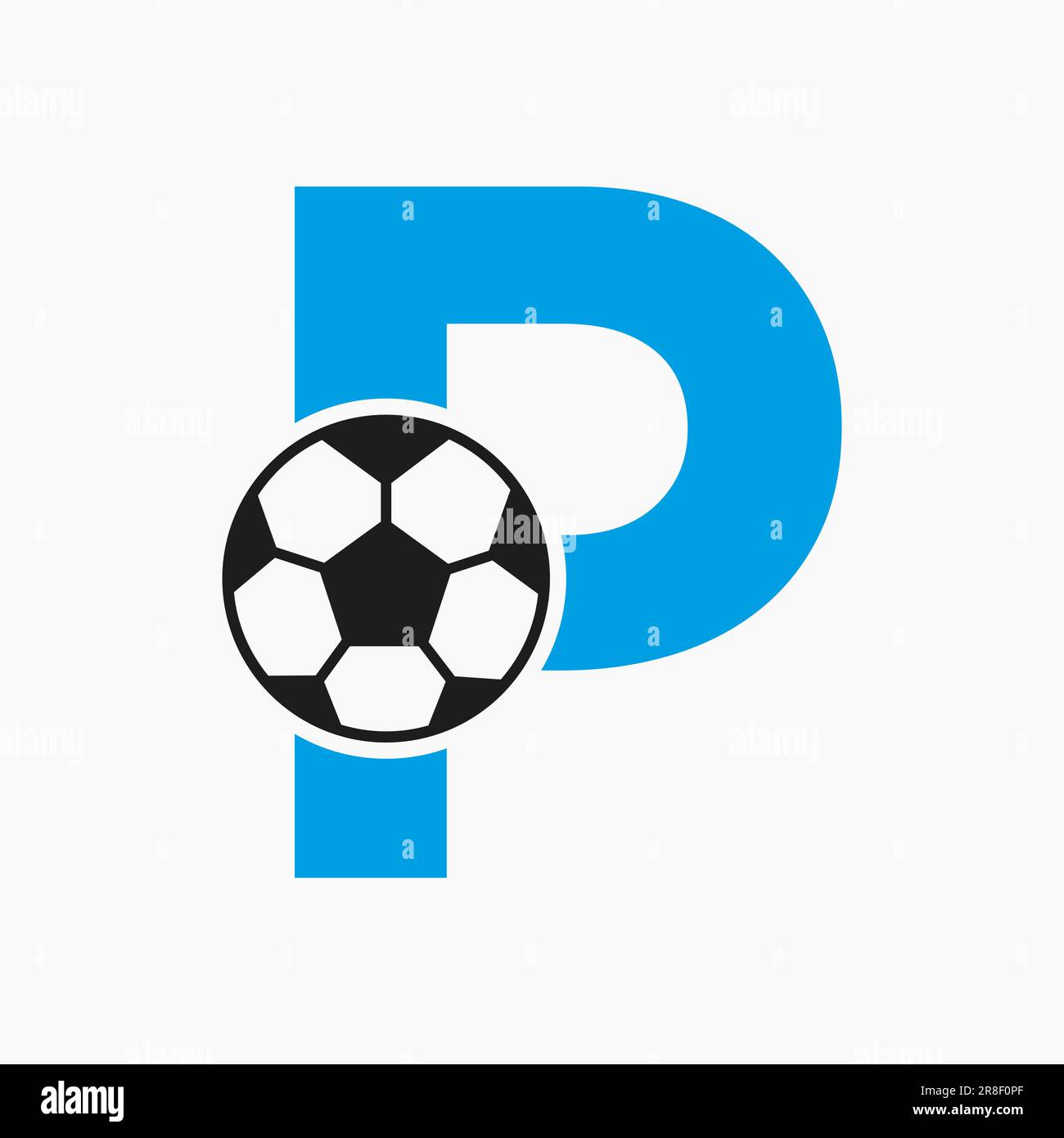 Initial Letter P Soccer Logo. Football Logo Design Vector Template ...