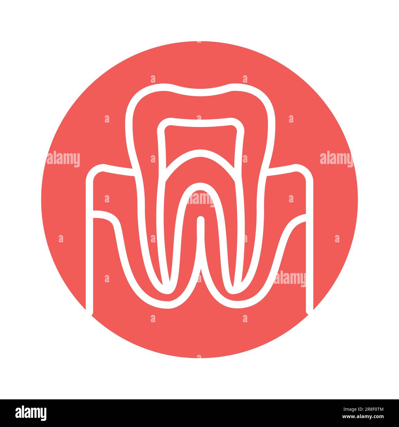 Gingivitis Color Line Icon Isolated Vector Element Outline Pictogram For Web Page Mobile App