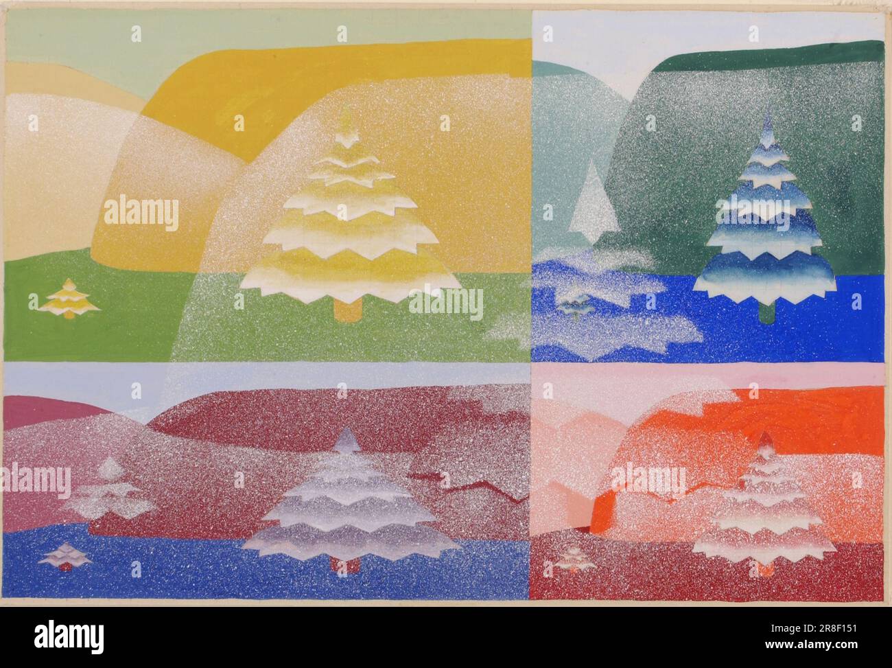 Trees (from series, the Mathematical Basis of the Arts) ca. 1934 by ...