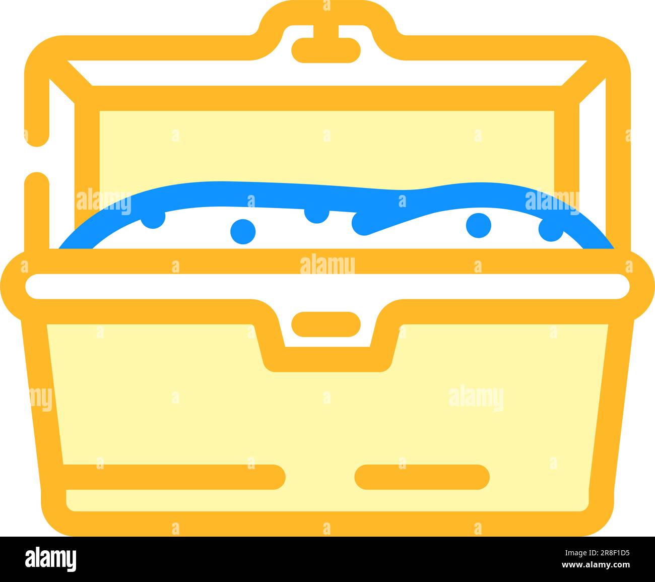 lunch box plastic container color icon vector illustration Stock Vector ...
