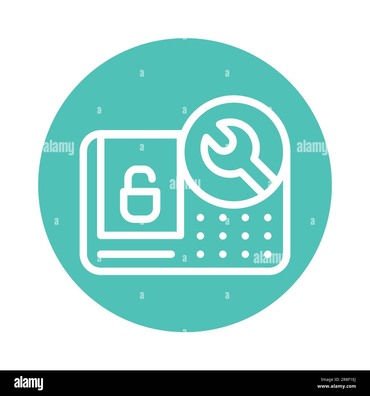 Smart device installation color line icon. Handyman service. Isolated ...