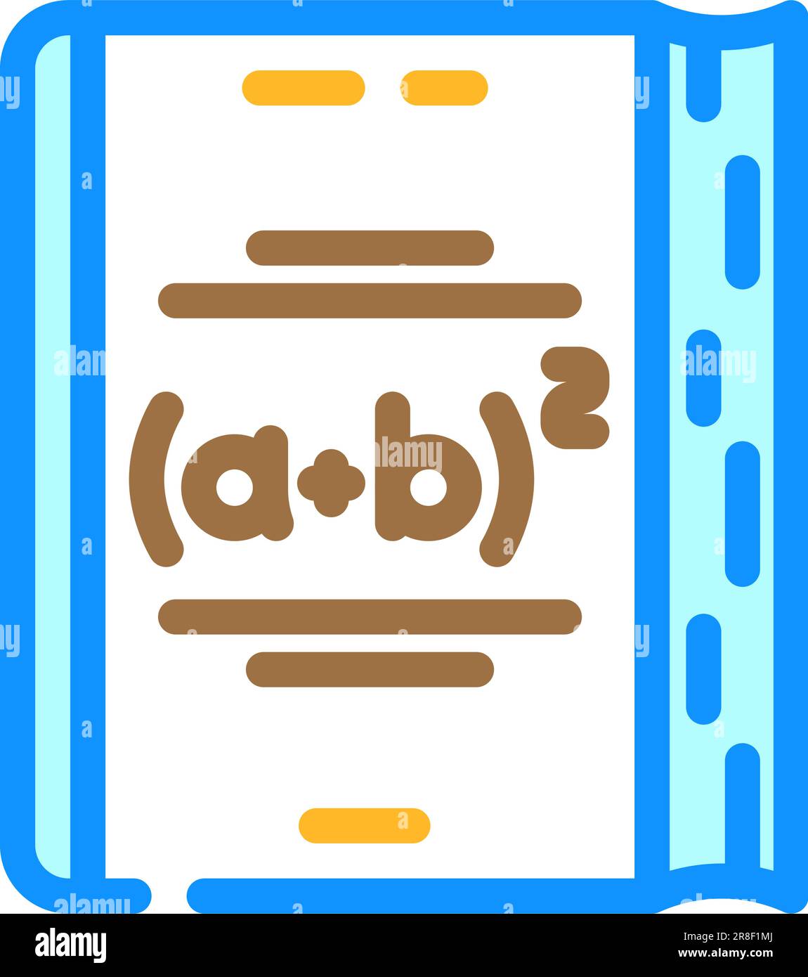 algebra education science color icon vector illustration Stock Vector ...