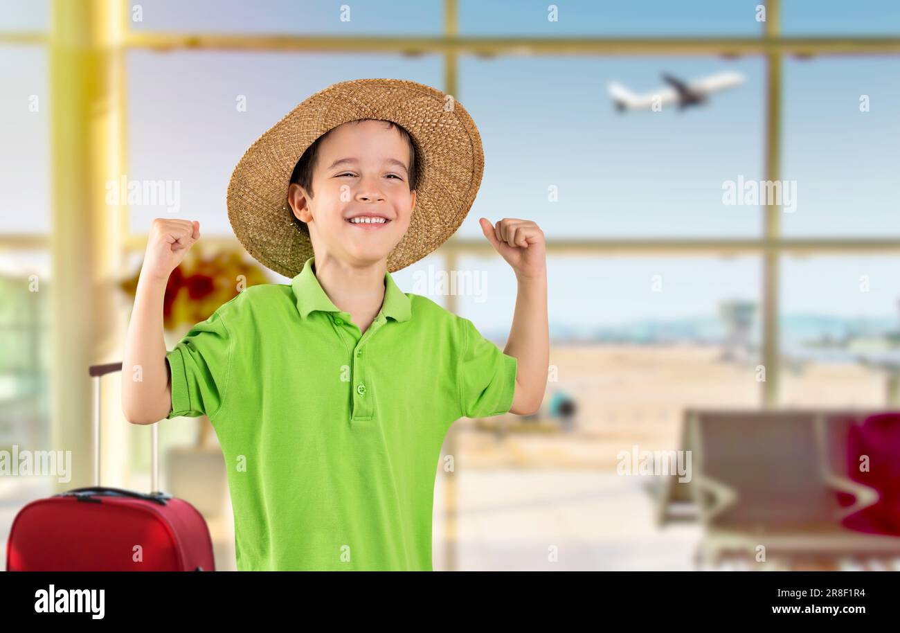 Child shout airplane hi-res stock photography and images - Alamy