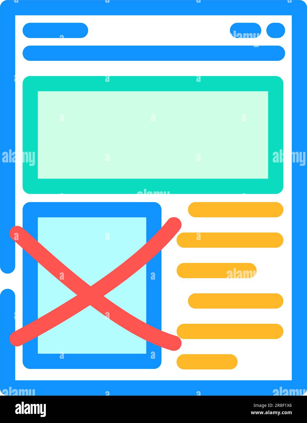 editorial news media color icon vector illustration Stock Vector Image ...