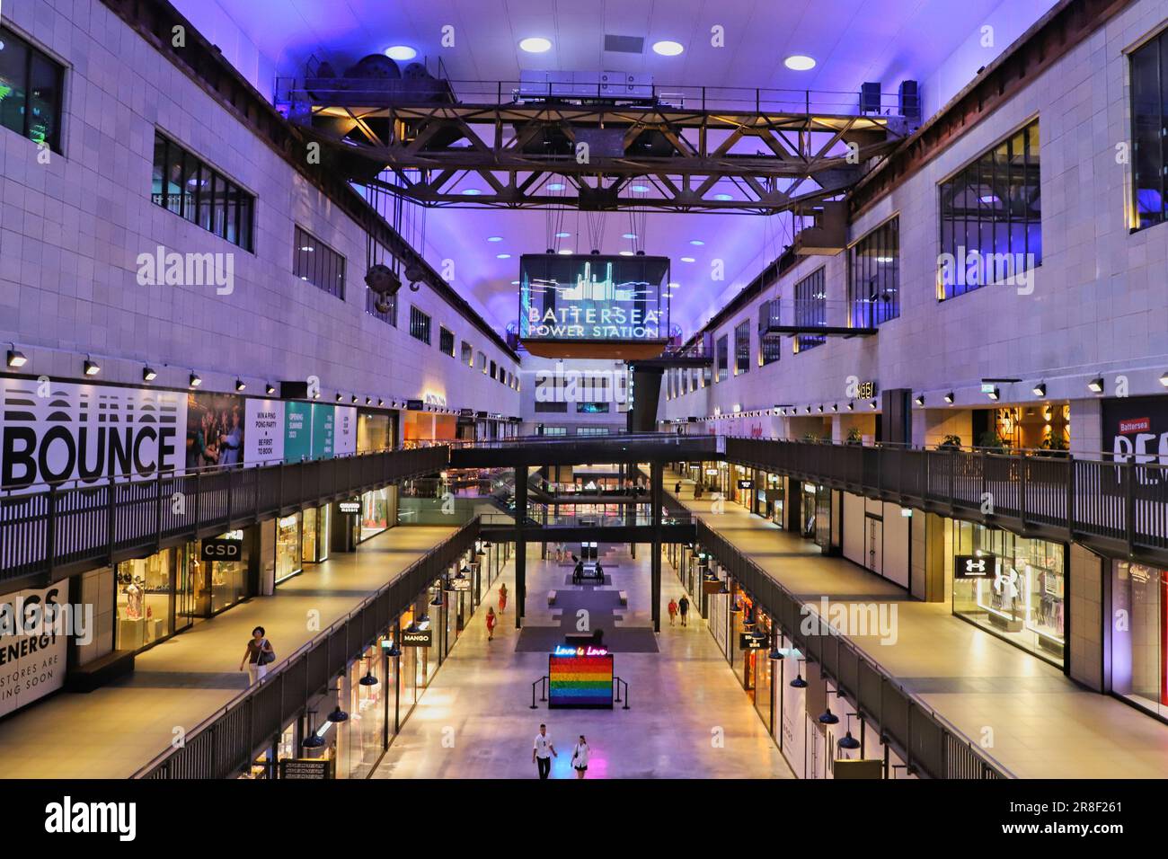 Interior of Turbine Hall B Battersea Power Station London June 2023 ...