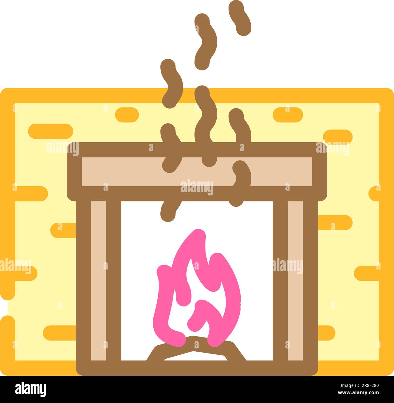 warm smell color icon vector illustration Stock Vector Image & Art - Alamy