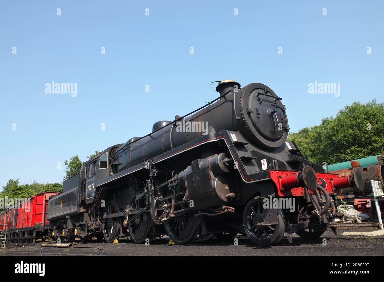 Preserved BR Standard 4MT steam locomotive 76079 at Grosmont depot on ...