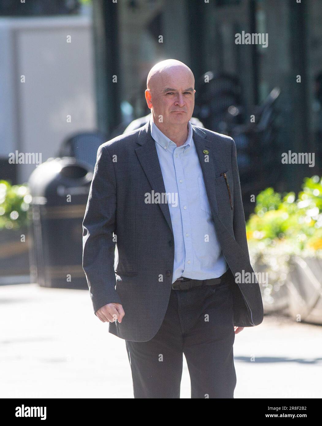London, England, UK. 21st June, 2023. The National Union of Rail ...