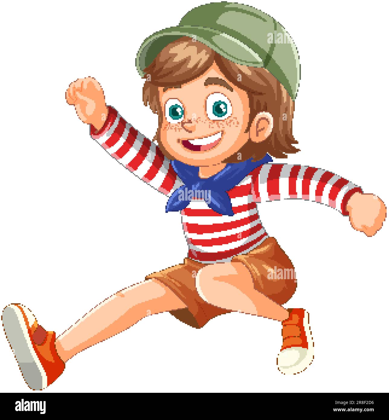 Girl adventurer Stock Vector Images - Alamy