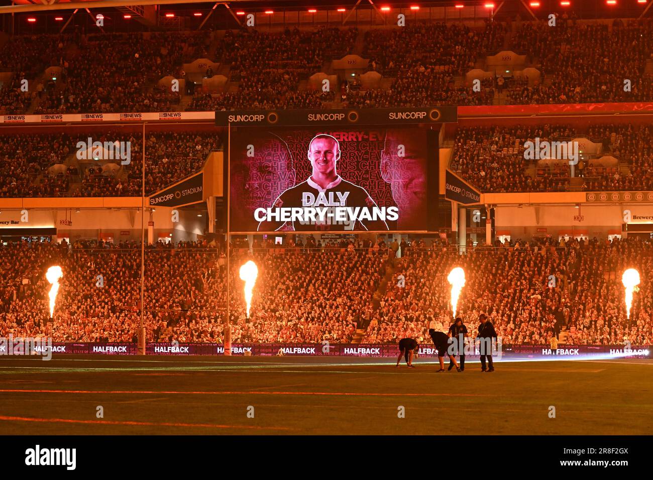 Brisbane, Australia. 21st June, 2023. Daly Cherry-Evans of the Maroons ...