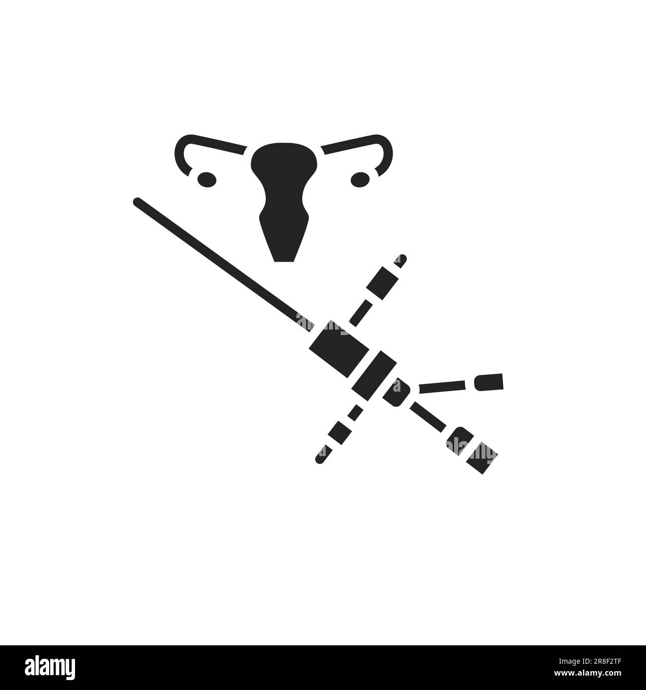 Colposcopy color line icon. Outline pictogram for web page, mobile app ...