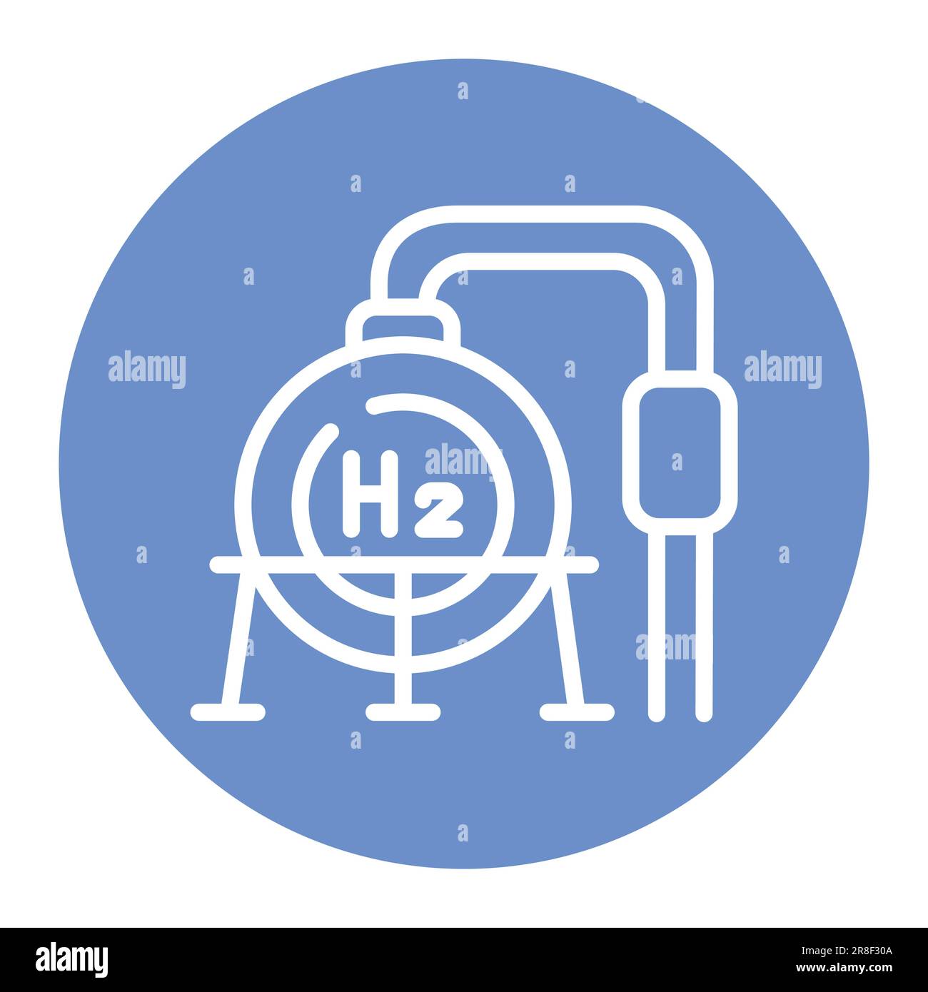 Hydrogen storage line icon hi-res stock photography and images - Alamy