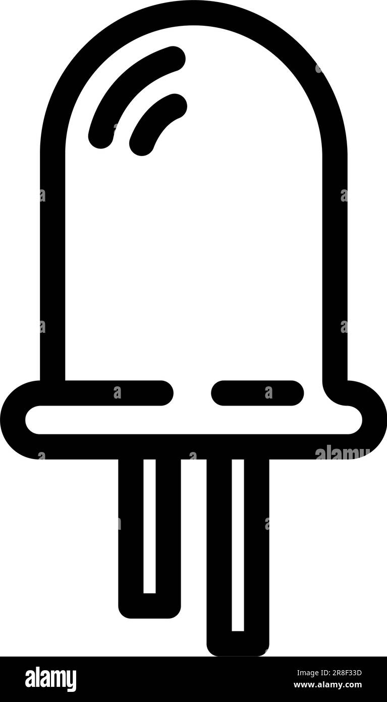 diode electrical engineer line icon vector illustration Stock Vector ...