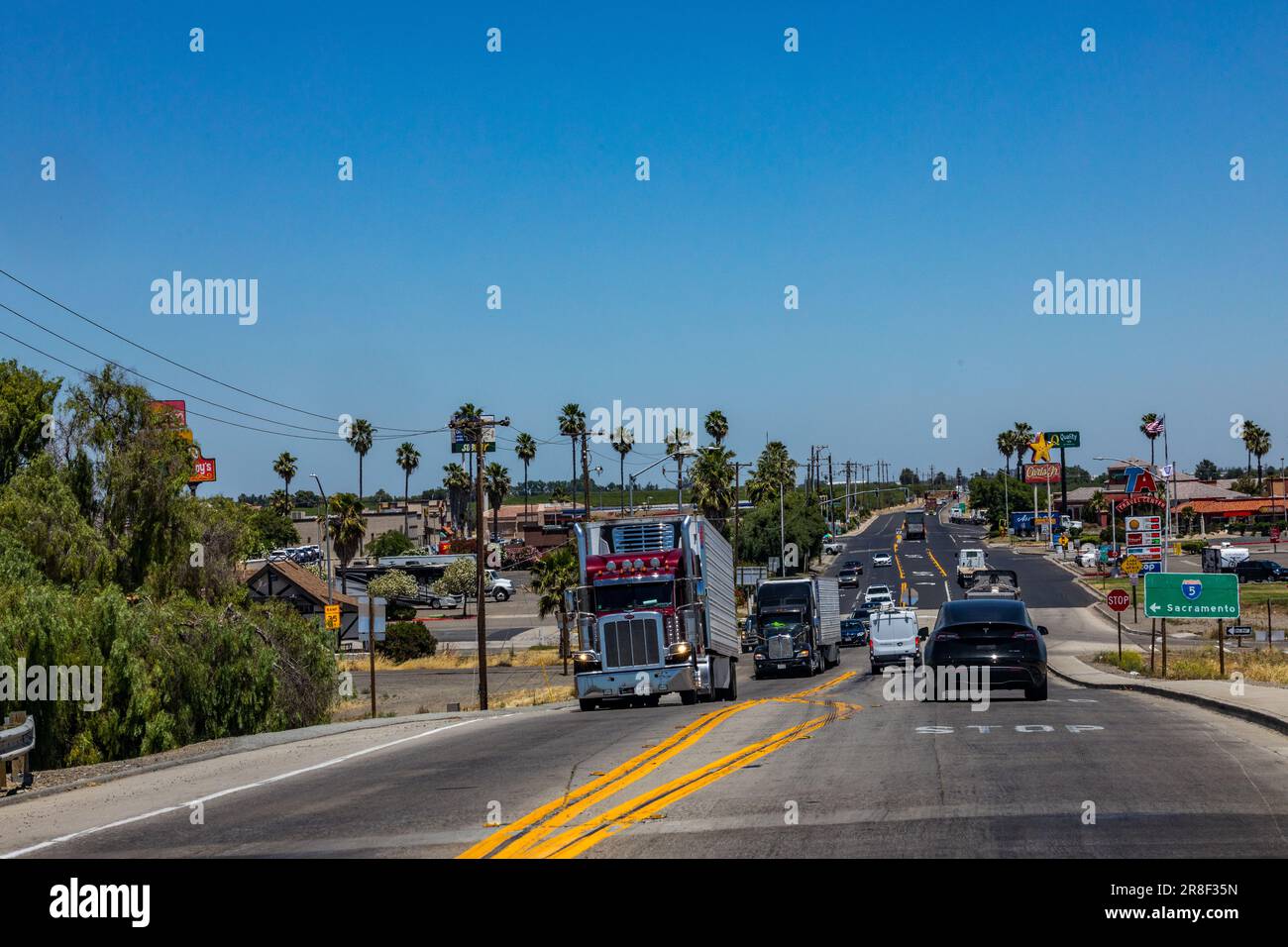Santa Nella California a popular rest and truck stop in the California ...