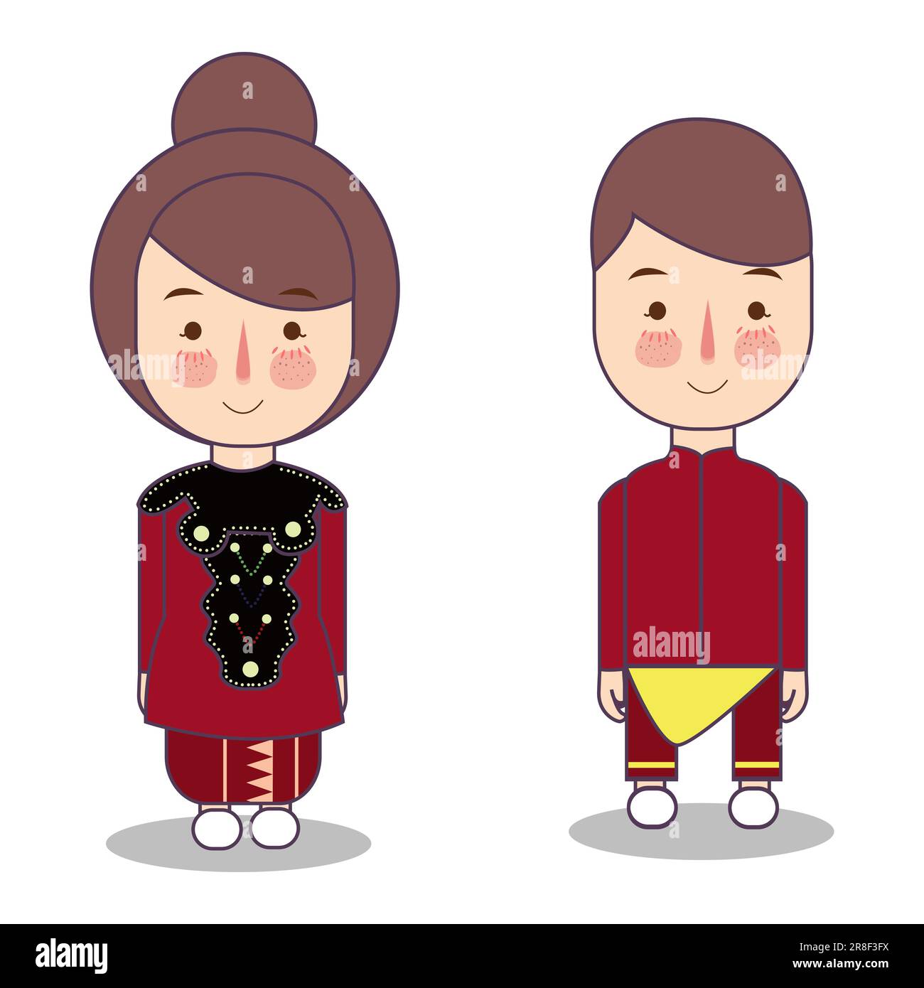 Gorontalo clothes traditional dress native tribe form Indonesian north ...