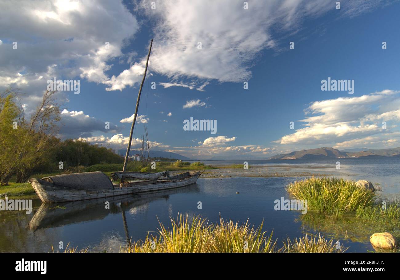 Er Hai Lake, Er Hai Yue Wetland Park in Dali, China Stock Photo - Alamy