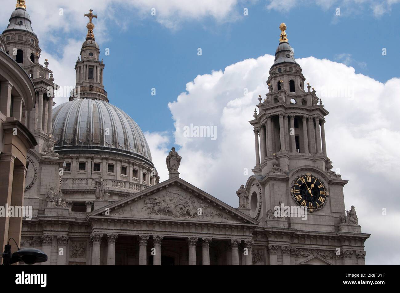 St Paul's cathedral clock tower Stock Photo - Alamy