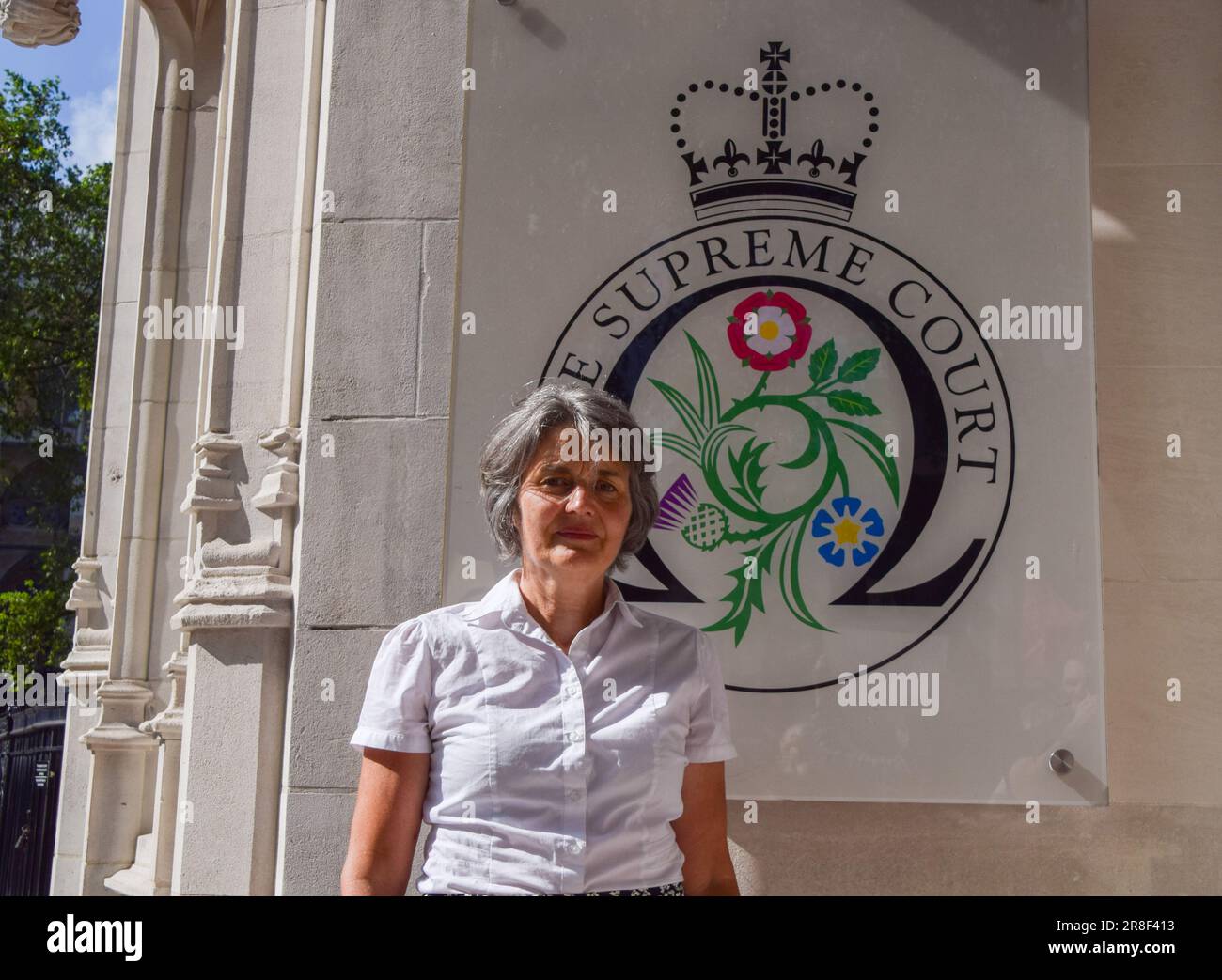 London, England, UK. 21st June, 2023. Campaigner SARAH FINCH, who is ...