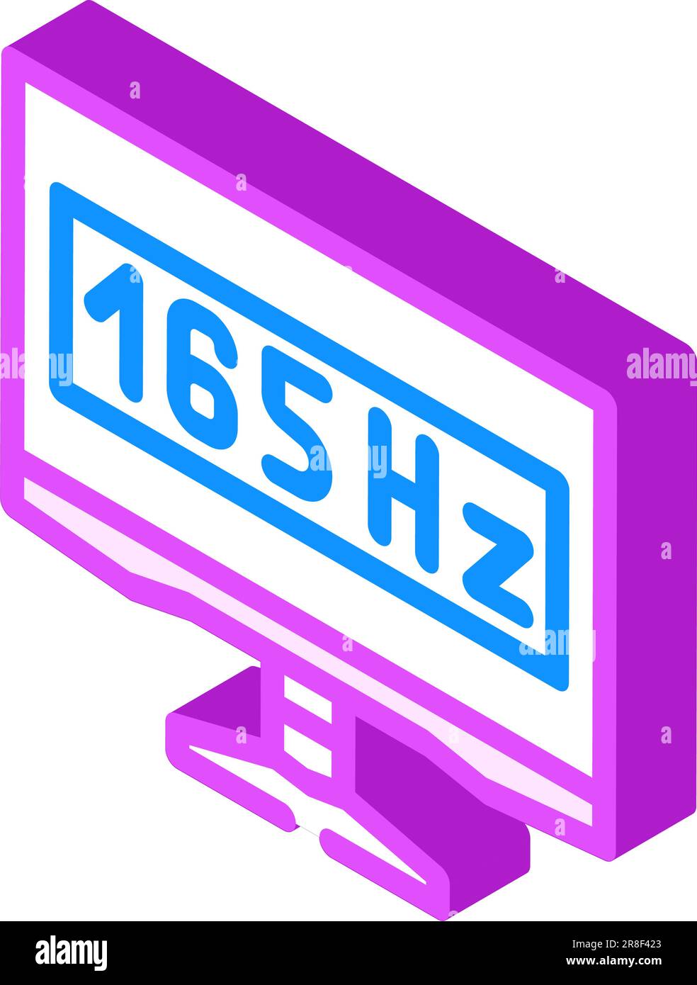 monitor gaming pc isometric icon vector illustration Stock Vector Image ...