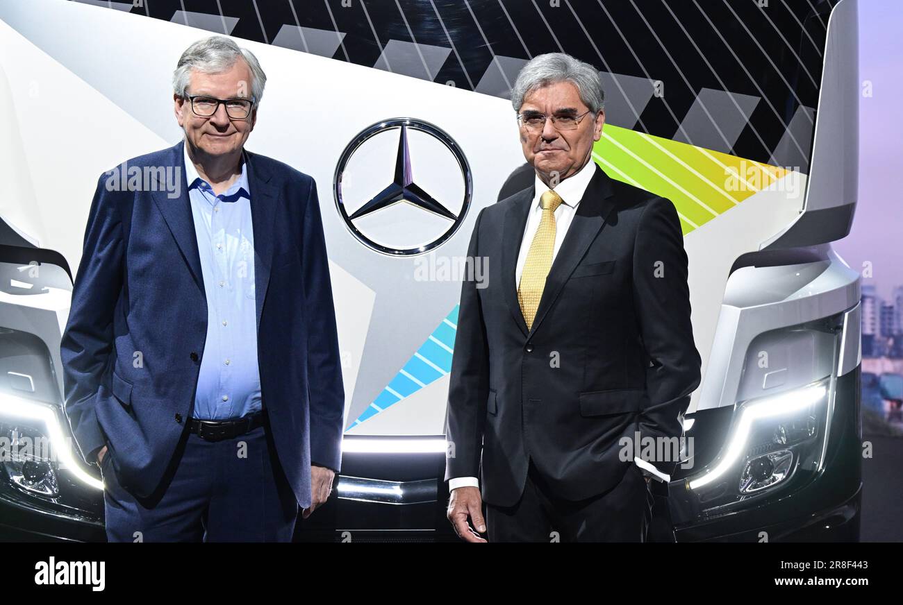 Stuttgart, Germany. 21st June, 2023. Martin Daum (l), Chairman of the ...