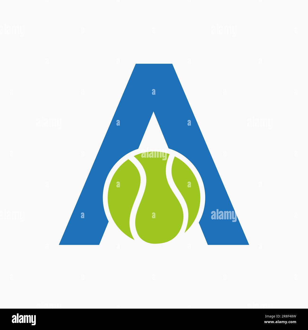 Tennis Logo On Letter A. Tennis Sport Academy, Club Logo Sign Stock ...