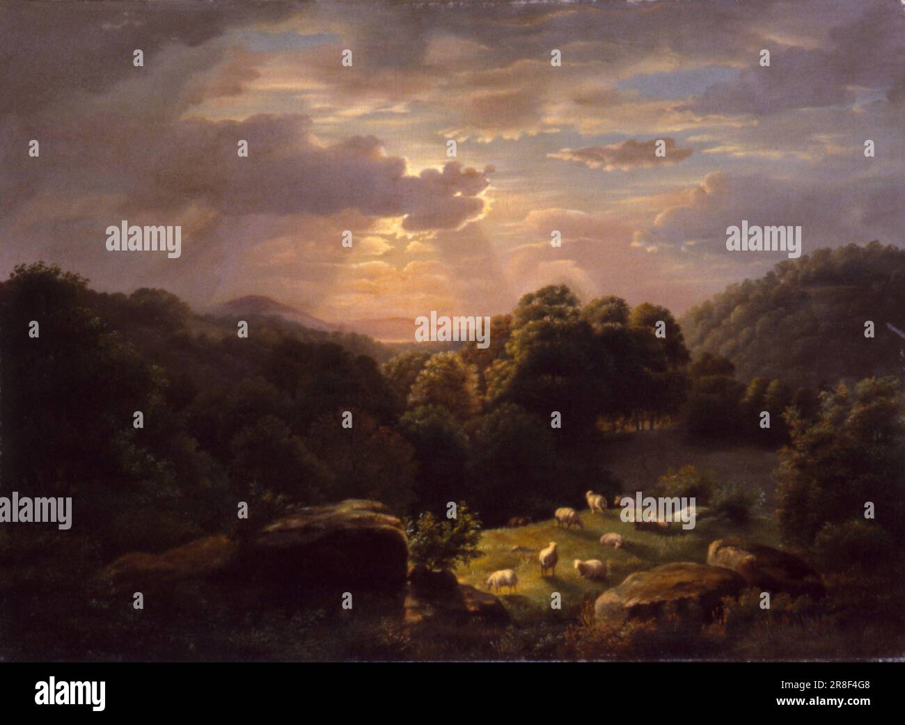 Landscape with Sheep n.d. by Robert S. Duncanson, born Seneca County ...