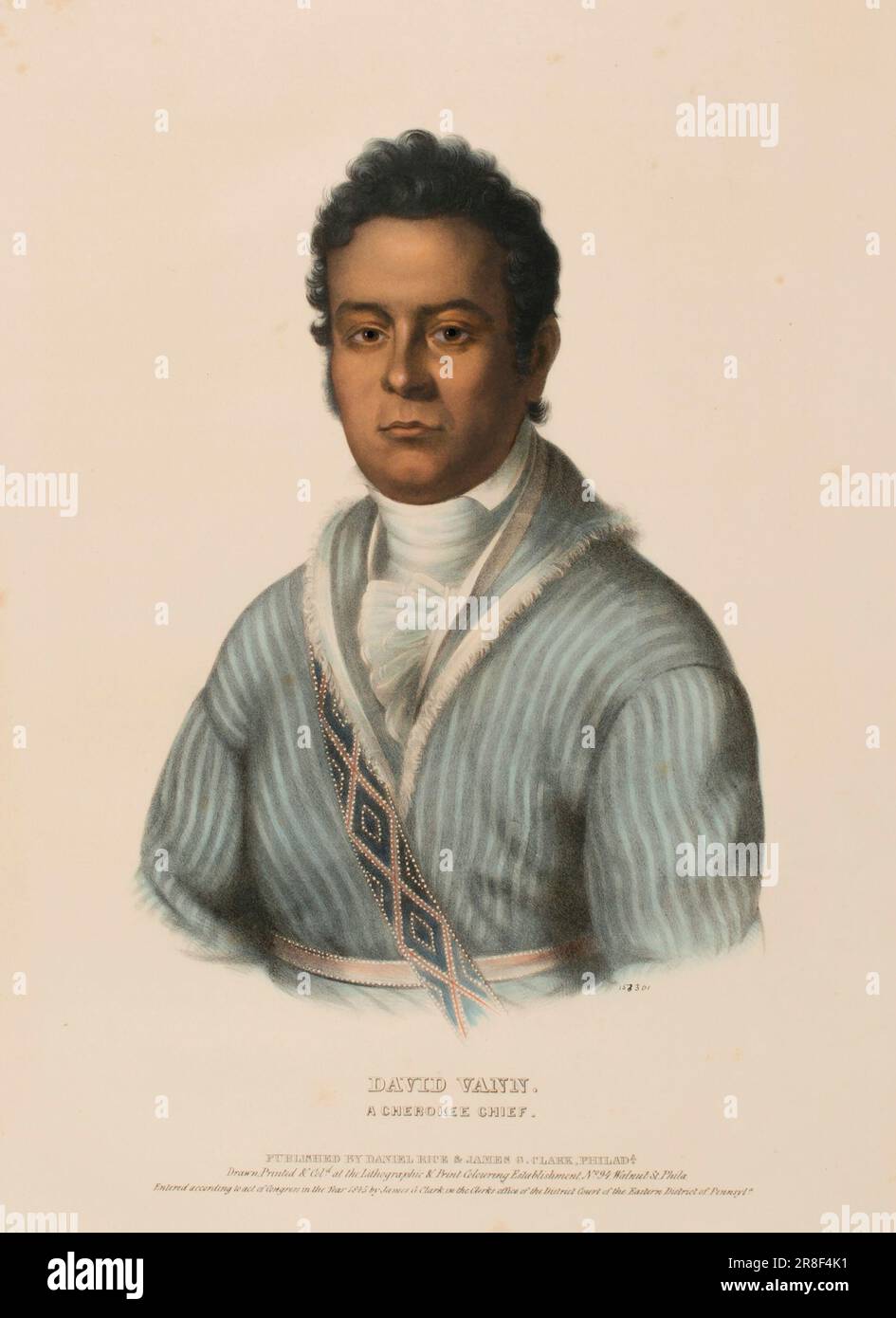 DAVID VANN. A CHEROKEE CHIEF., from History of the Indian Tribes of ...