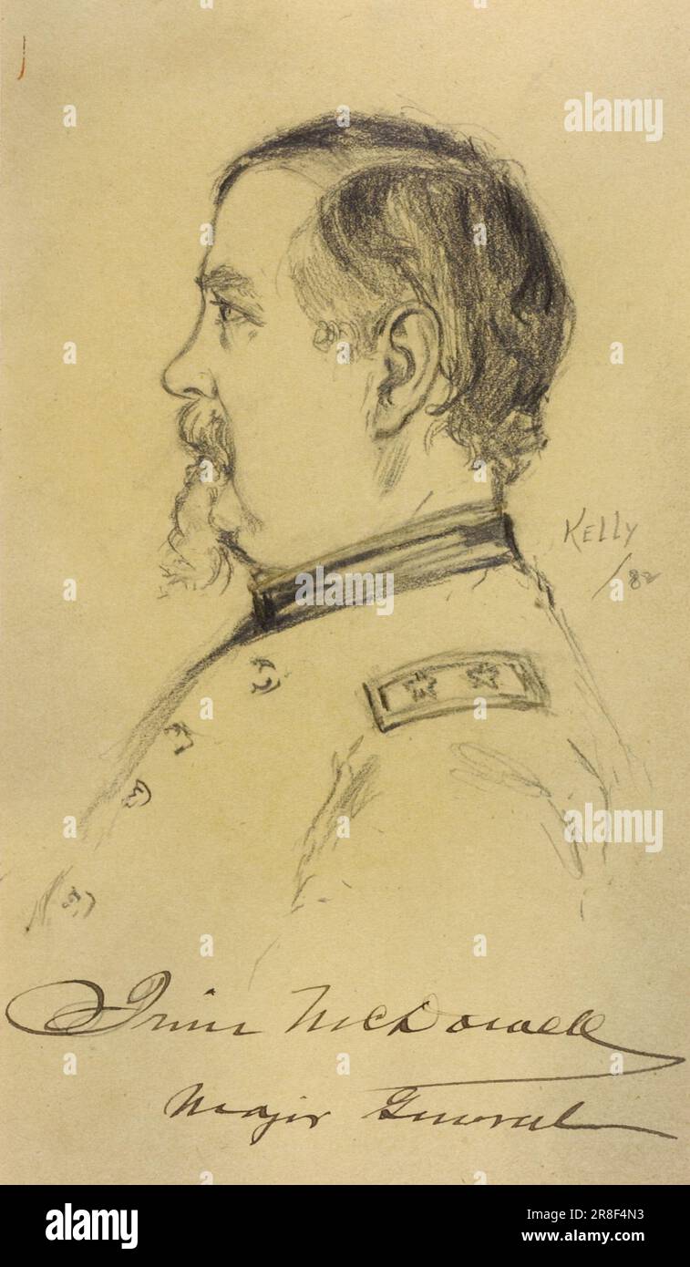 Major General Irvin McDowell 1882 by James Edward Kelly, born New York ...