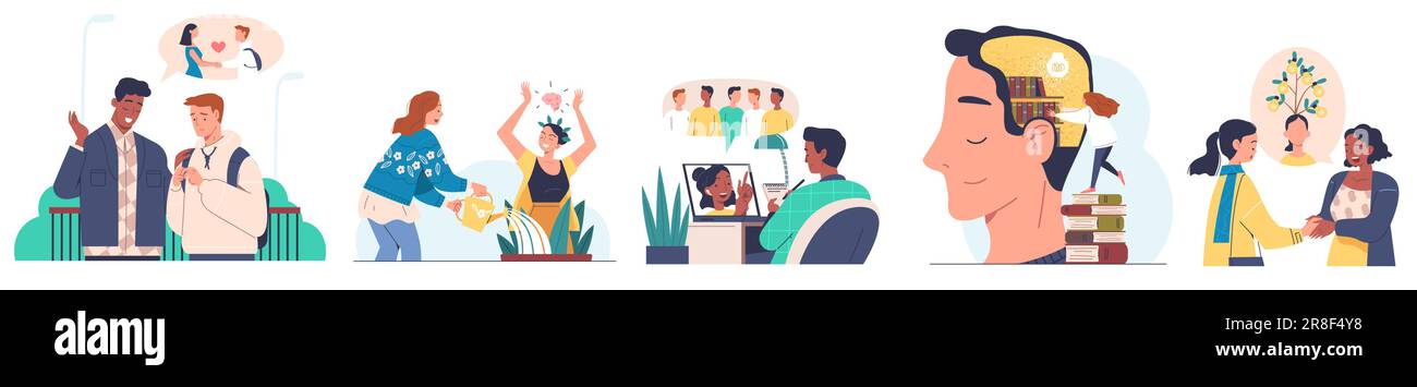 Personal coaching set Stock Vector Image & Art - Alamy