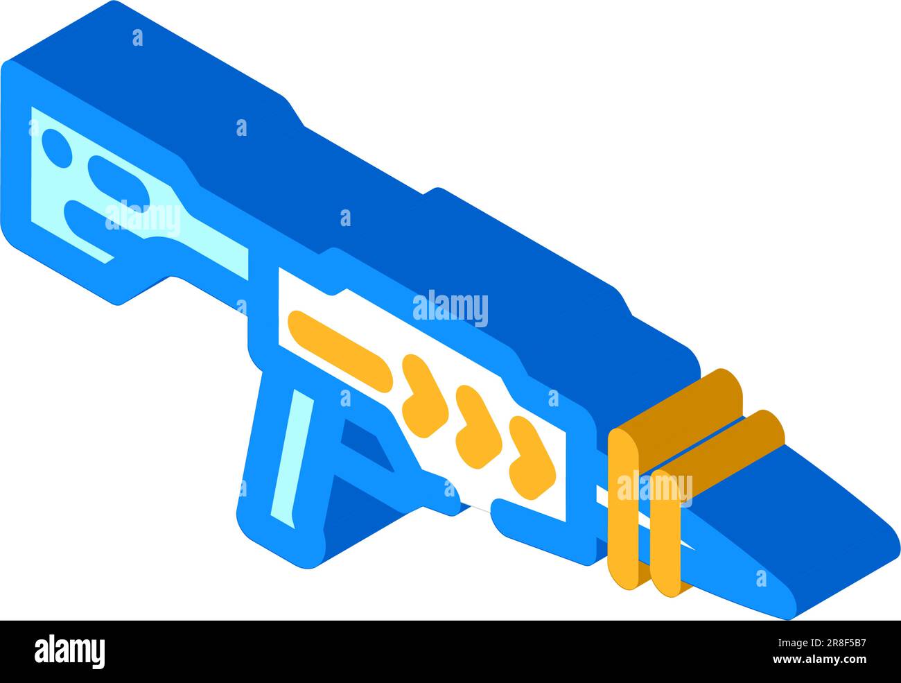 laser gun weapon military isometric icon vector illustration Stock ...