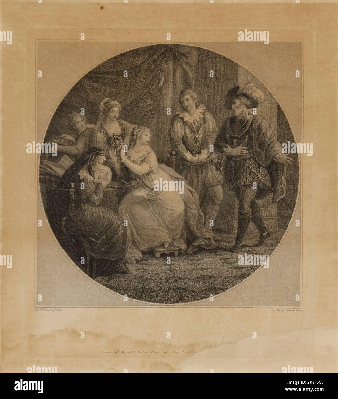 The Resentment of Queen Catherine ca. 1790 by John Ogborne, English ...