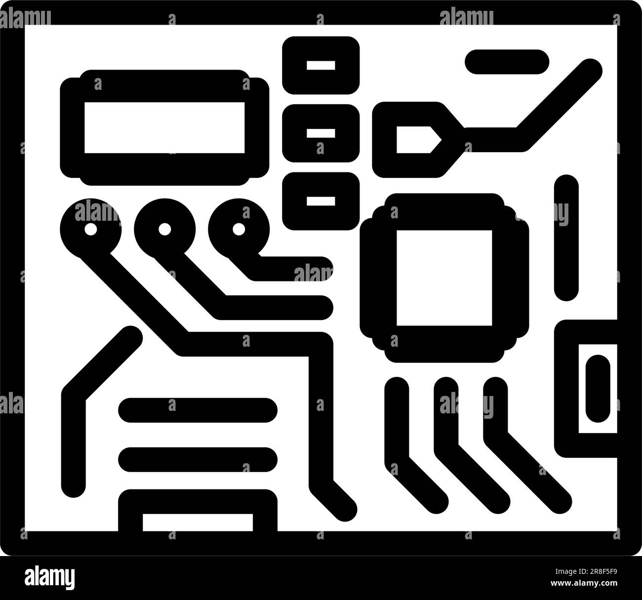 Chip board factory Stock Vector Images - Alamy