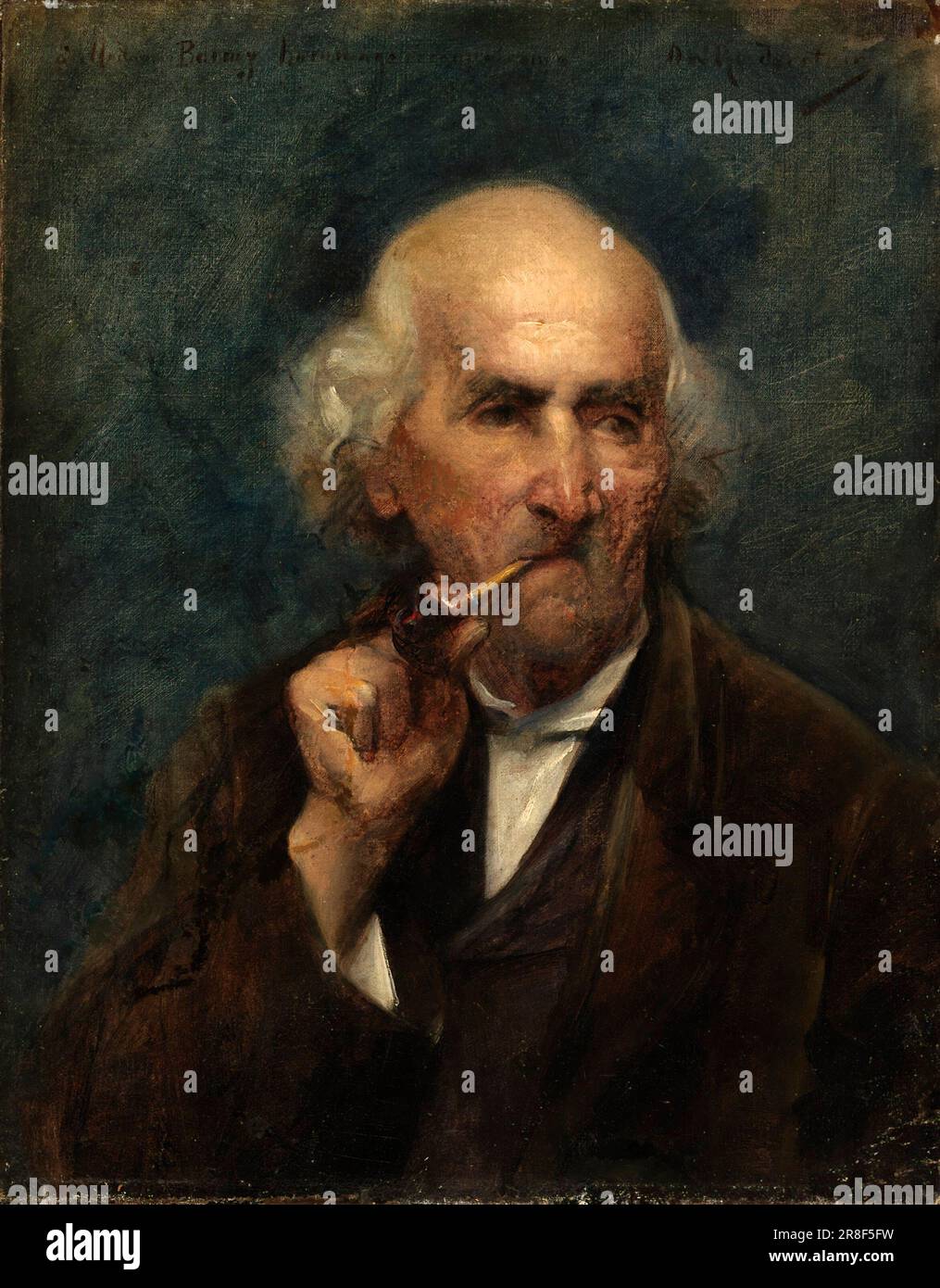 Old Man with Pipe n.d. by Ottilie Wilhelmina Roederstein, Swiss, born ...