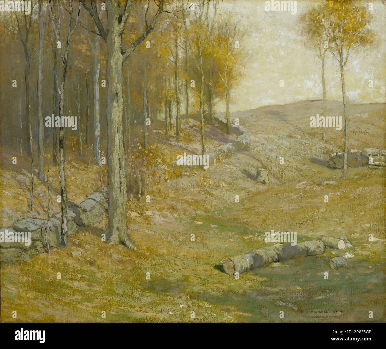 Autumn 1909 by Bruce Crane, born New York City 1857-died Bronxville, NY ...